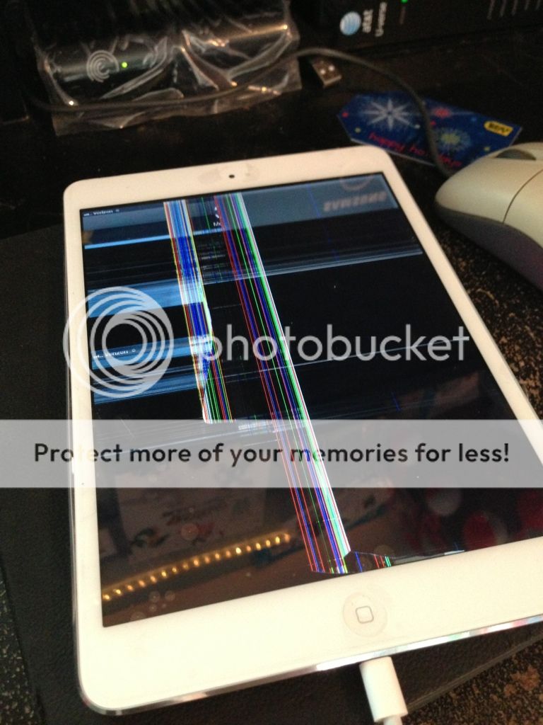What does this look like the problem is? [Dropped iPad display issues ...